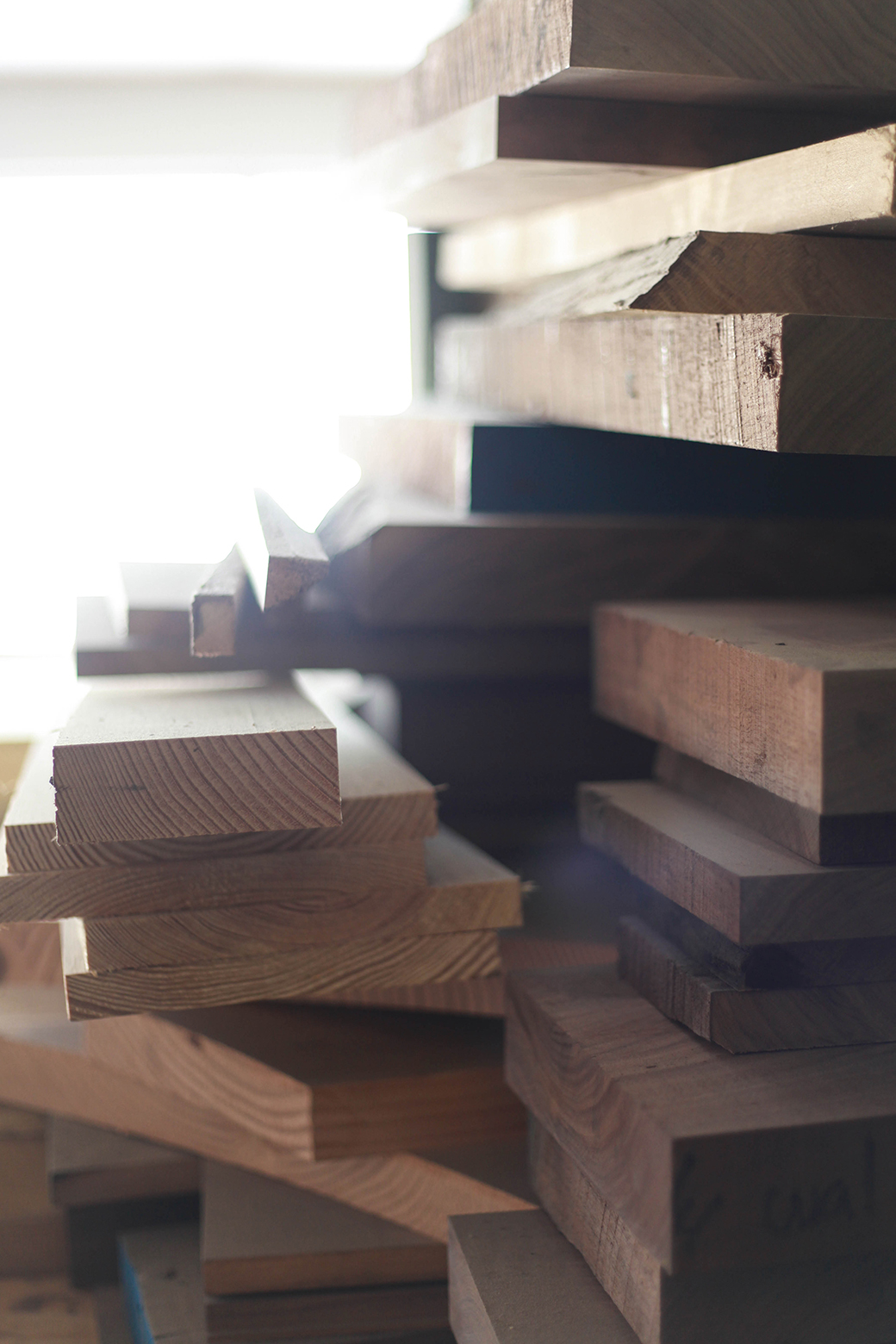 shop-wood-scrap-stack - Factor Fabrication